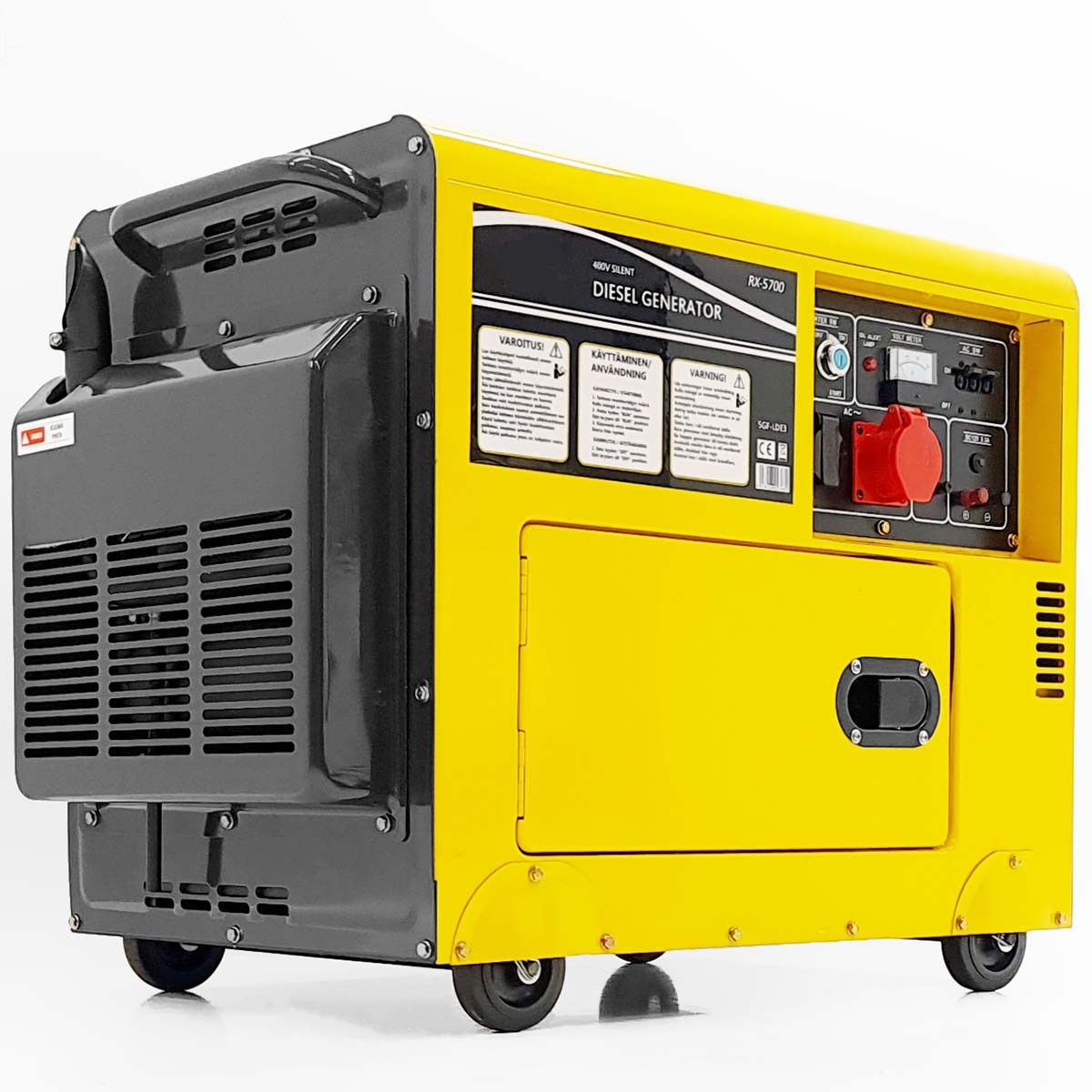 Diesel aggregaatti Vortek Silent 4,6kW 400V voimavirta generaattori ...