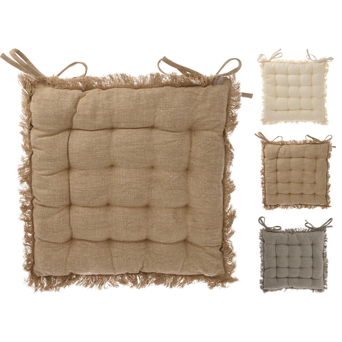 Istuintyyny Boho 40 cm Tyylikäs istuinpehmuste hapsuilla - Tuontitukku ...