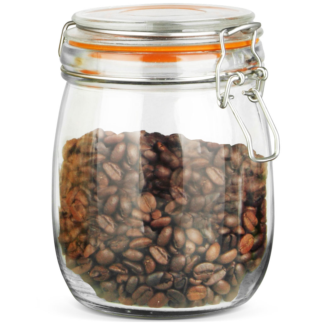 Lasipurkki 750ml patenttikannella Lasinen säilöntäpurkki, tiivis kansi ...