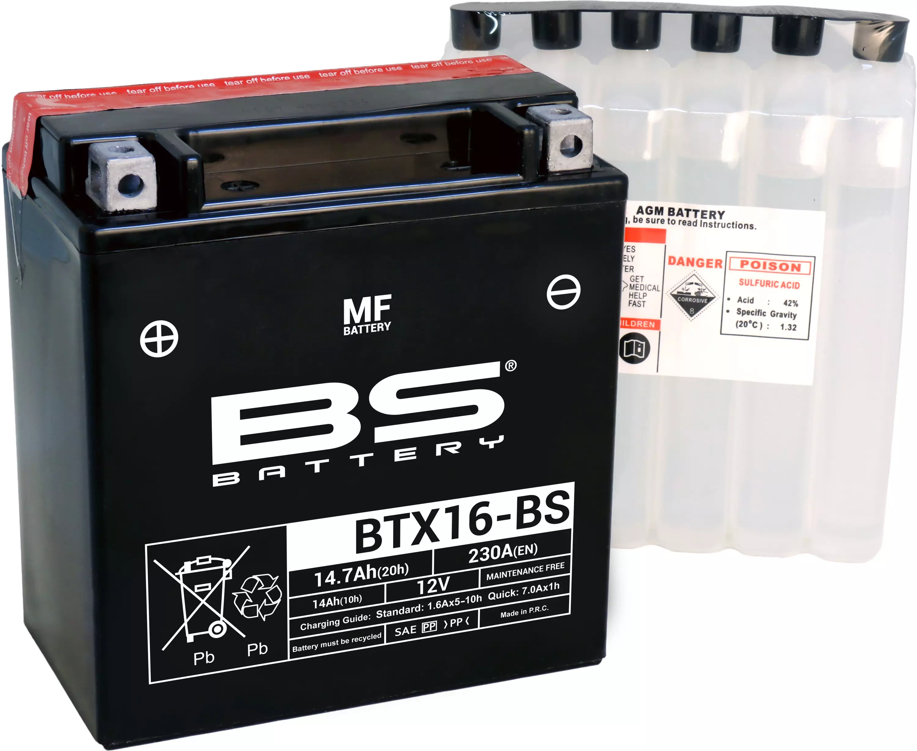 Moottoripyörän akku BS Battery BTX16-BS MF 5.23kg Merkkikohtainen pienkoneakku - Tuontitukku.fi ...