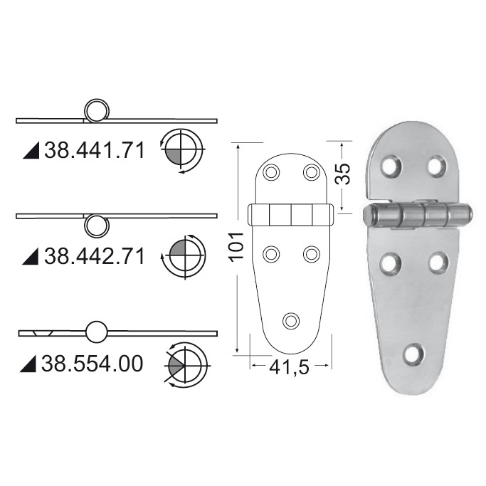 Sarana RST 101x41,5mm kiillotettu Vahvuus 2mm - Tuontitukku.fi verkkokauppa