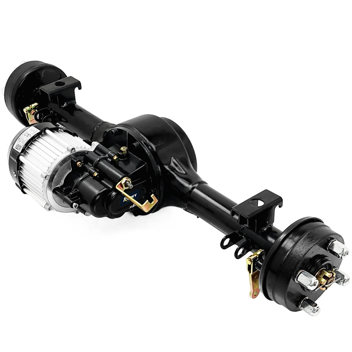 Taka-akseli sähköllä 80cm 800W 24V E-kit Gen2 DIY Sähkö akselisto ...