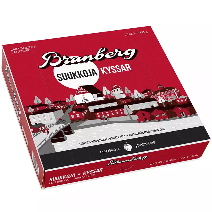 Brunberg suukko Mansikka 25 kpl Ikoniset mansikkasuukot isossa ...