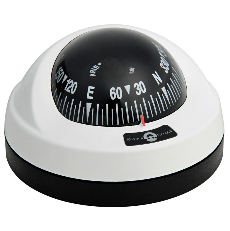 Kompassi Bar 100x57mm valkoinen Edestä luettava venekompassi ...