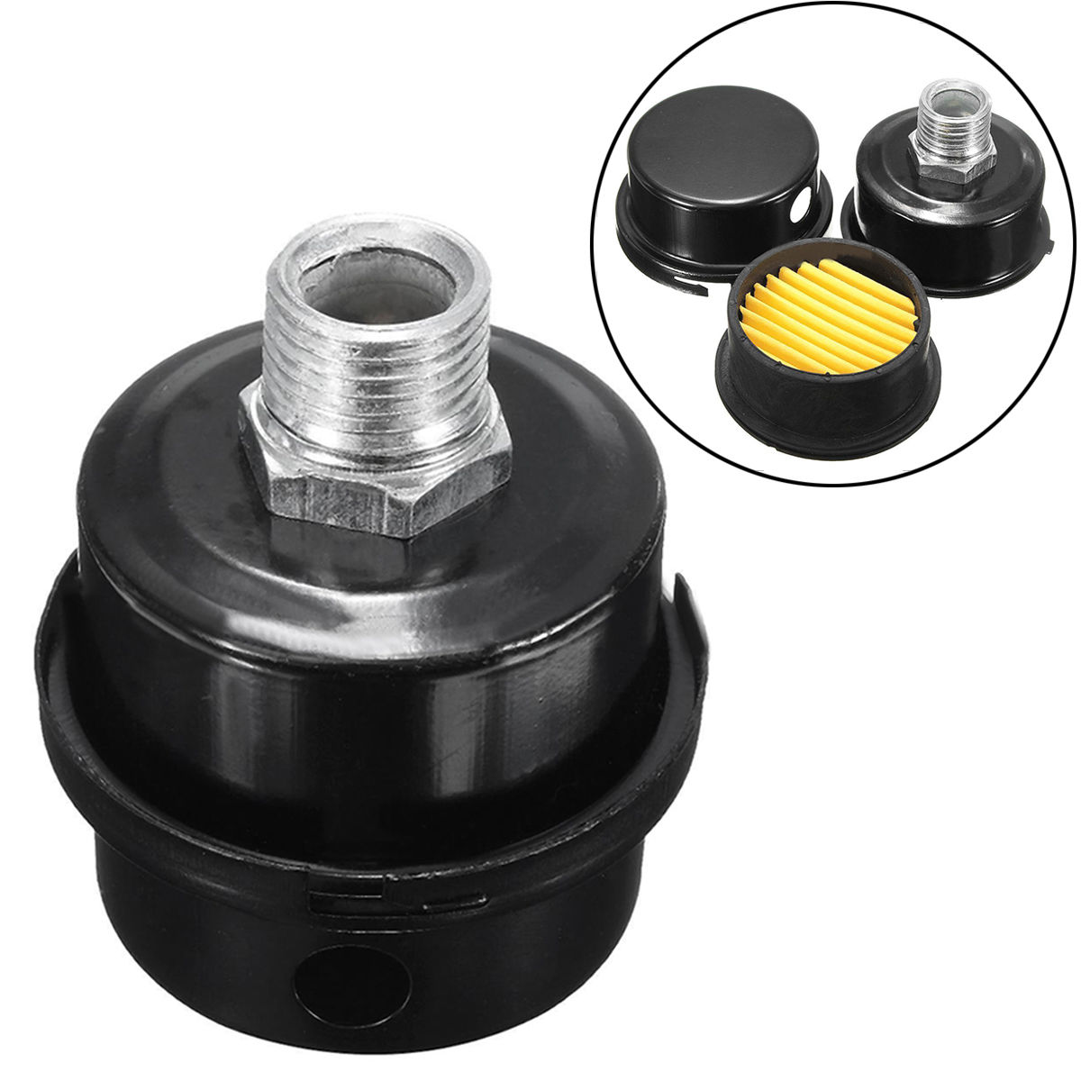 Kompressorin ilmansuodatin 20,5mm metalli Kierre 1/2" (20,5mm ...