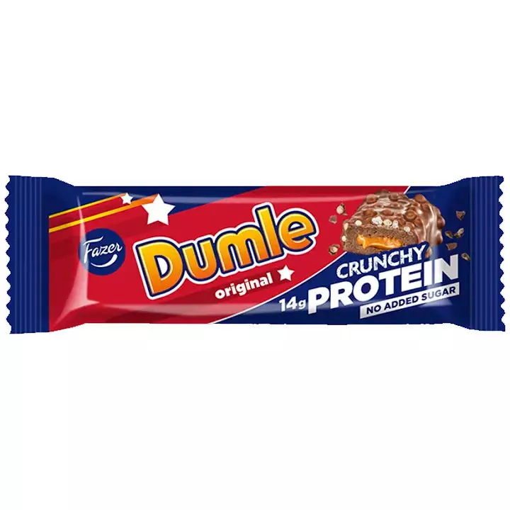 Fazer Dumle Crunchy protein patukka 45g Dumlen makuinen ...