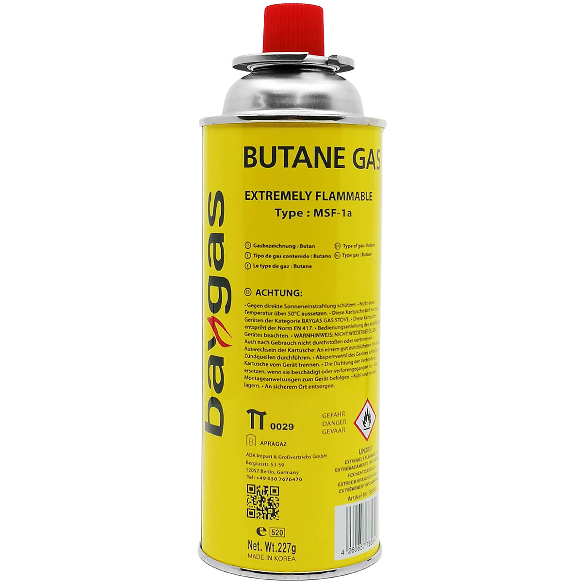 Kaasupatruuna A4 227g butaani Kaasupullo keittimiin ja grilleihin ...