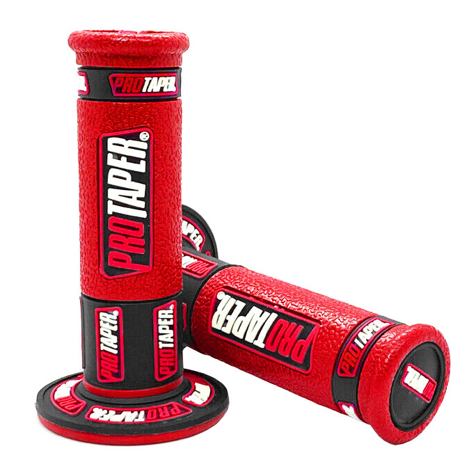 Ohjaustangon tupit puna/musta Mukavat tupit crossipyörään ja mönkijään ...