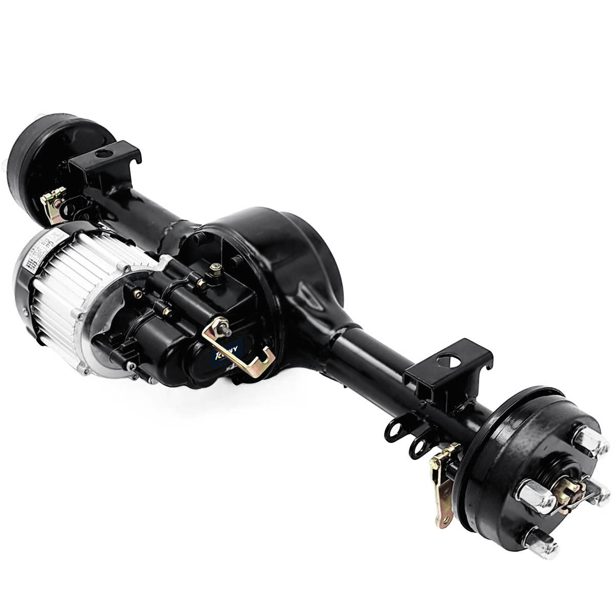 Taka-akseli sähköllä 80cm 1200W 48V Valmis akselisto moottori + säädin ...