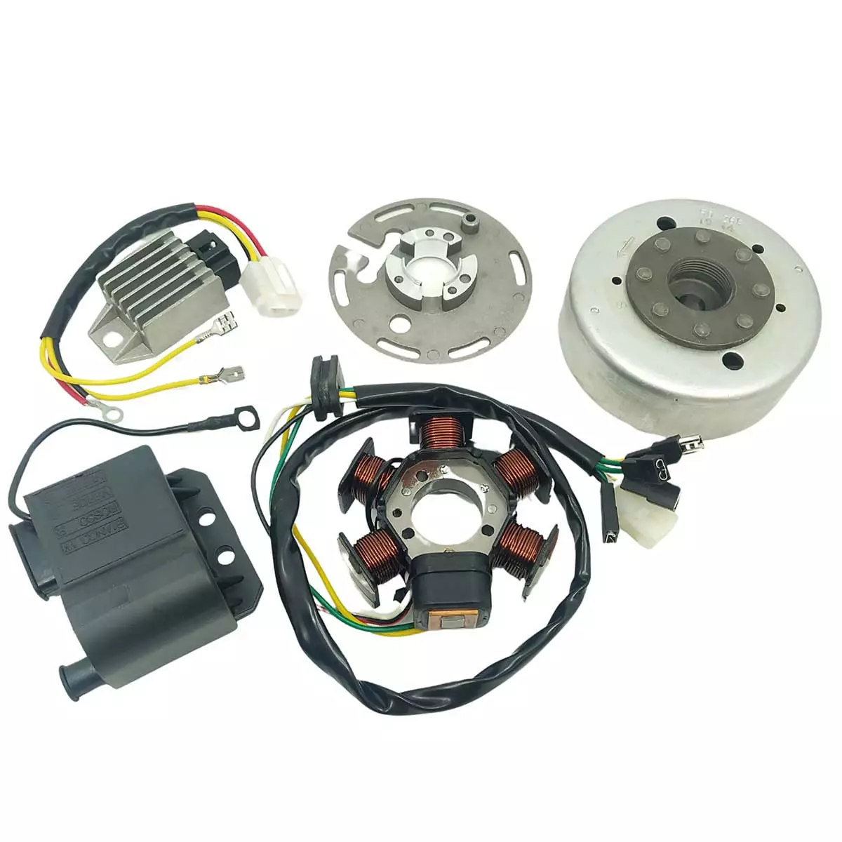 Sähkösarja AM6 Minarelli DT, Rieju, Beta Vauhtipyörä, staattori, cdi ...