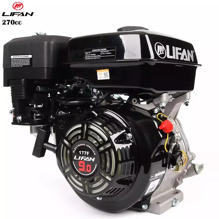 Moottori 270cc 9hp 4t Lifan 177F Tehokas vaihtomoottori pienkoneisiin ...