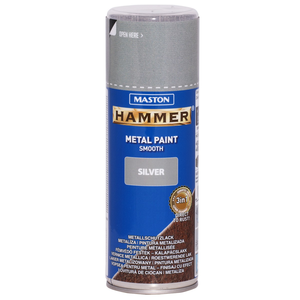 Maston spray hopea Hammer 400ml Helppokäyttöinen maali,metalli ja puu ...