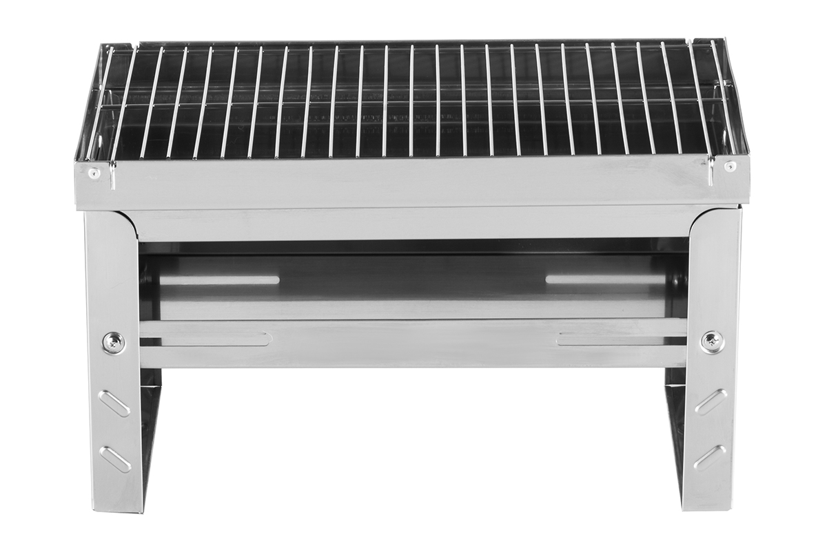 Hiiligrilli Trek taitettava 43,5cm Kätevä retkigrilli taittuvilla ...