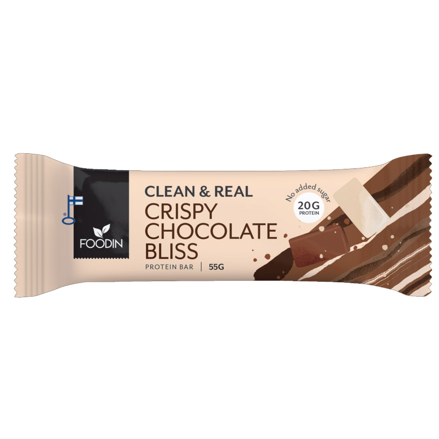 Foodin Protein Bar Crispy Chocolate Bliss 55g Maukas Foodin ...