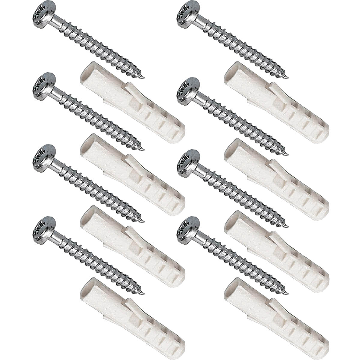 Nailontulppa ja ruuvit 5x25mm 8kpl Betoni, tiili, harkko- ja ...