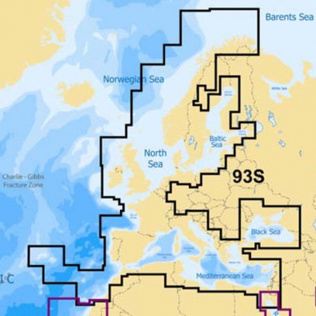 Navionics kartta Silver EU merialueet Tarkka kuva 10m vesillä ...