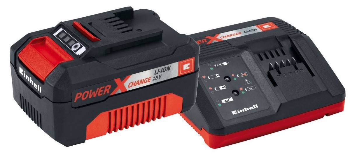 Einhell akku 18V 4Ah ja laturi Power X-Change Einhell 18V starttipaketti akku + laturi ...