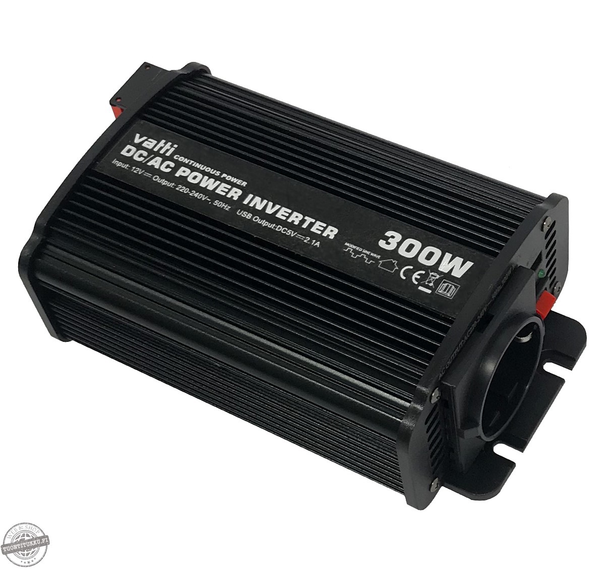 Invertteri 12V 300W Vatti Matkailuautoon, veneeseen ja mökille ...