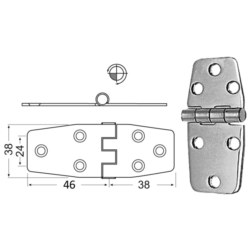 Sarana 84x38mm RST Ruostumaton terässarana mm. veneeseen - Tuontitukku ...