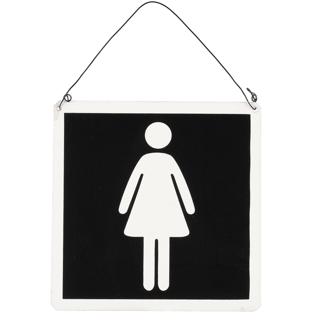 WC-KYLTTI 12x12cm NAINEN Metallinen opastekyltti vessanoveen ...