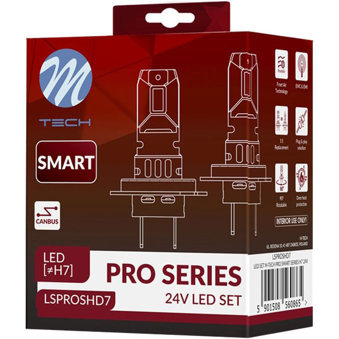 LED polttimo Pro Smart H7 24V 2kpl Helppo plug & play -asennus, 6000 K ...