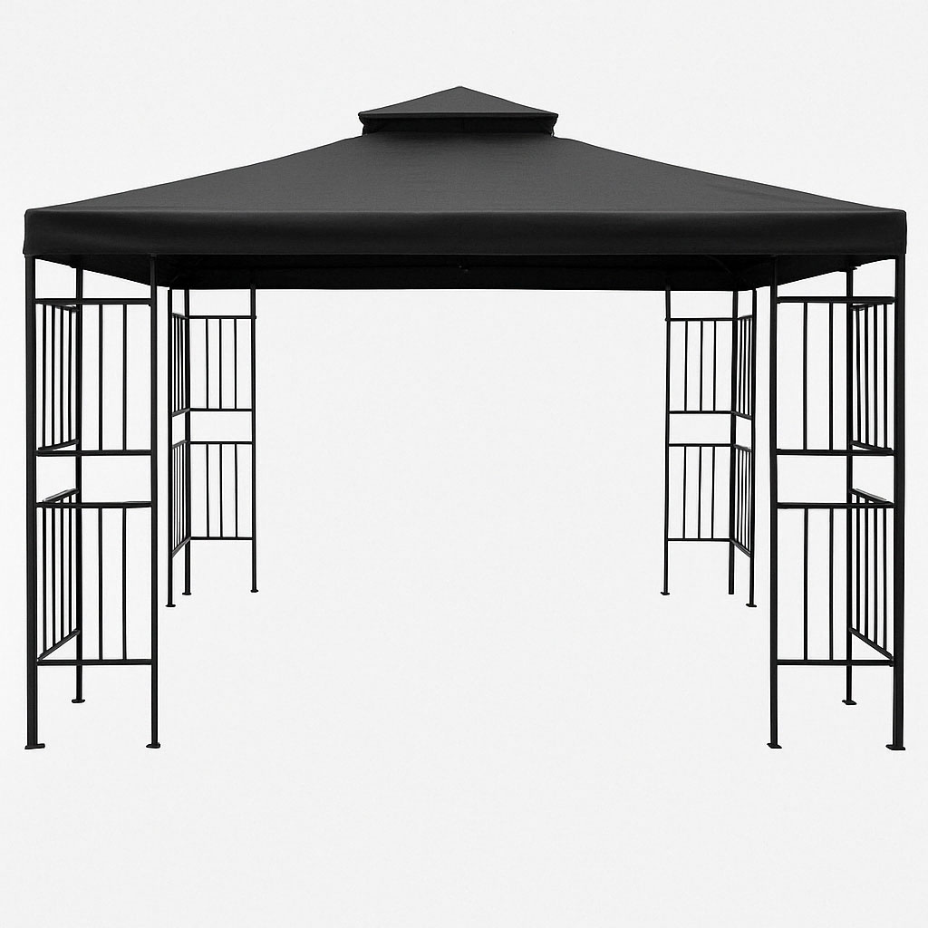 Paviljonki Barcelona varakatto musta 3x3m paviljongin kattokangas ...