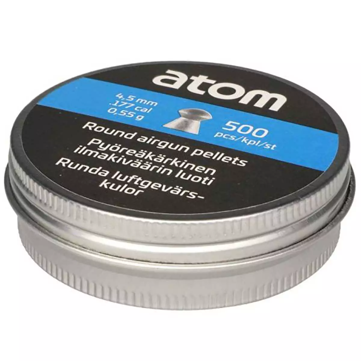 Ilmakiväärin luoti pyöreä 4,5mm 500kpl Pyöreäkärkinen luoti ...