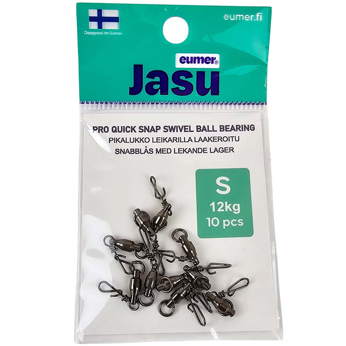 Pikalukko leikarilla S Jasu Pro 10kpl Laakeroitu nopea viehelukko 12 kg ...