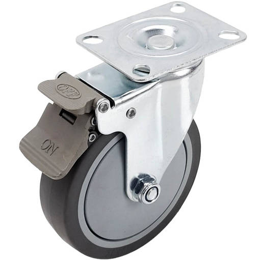 Kalustepyörä 125mm jarrulla Kannvik Kääntyvä, jarrullinen kalusterengas ...