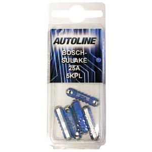 Sulake Bosch 25A 5kpl Siniset autosulakkeet 5 kpl blister - Tuontitukku ...