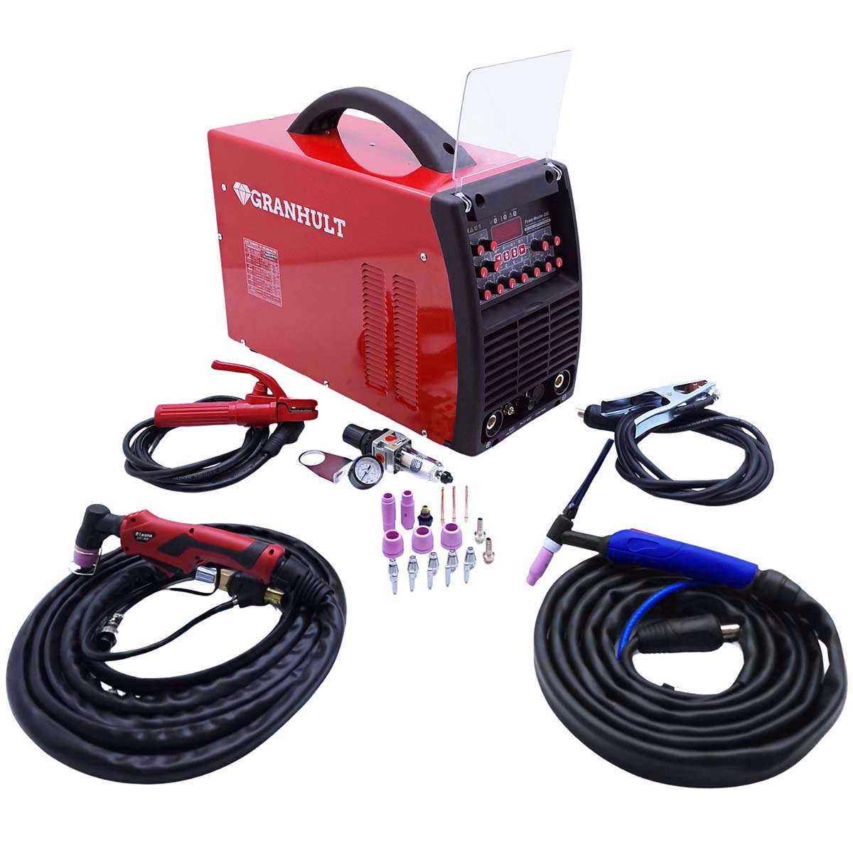 Yhdistelmä 250A tighitsaus ja 60A plasmaleikkauskone Granhult 256 ...