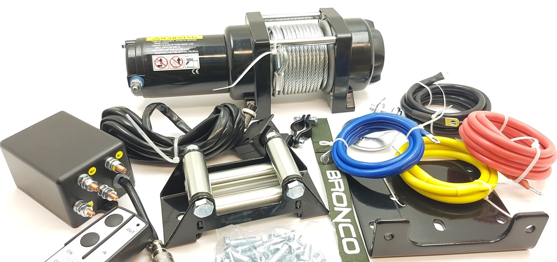 Vinssi Bronco Gen I 2500lbs 15m-vaijeri Sähkövinssi kaukosäätimellä ...