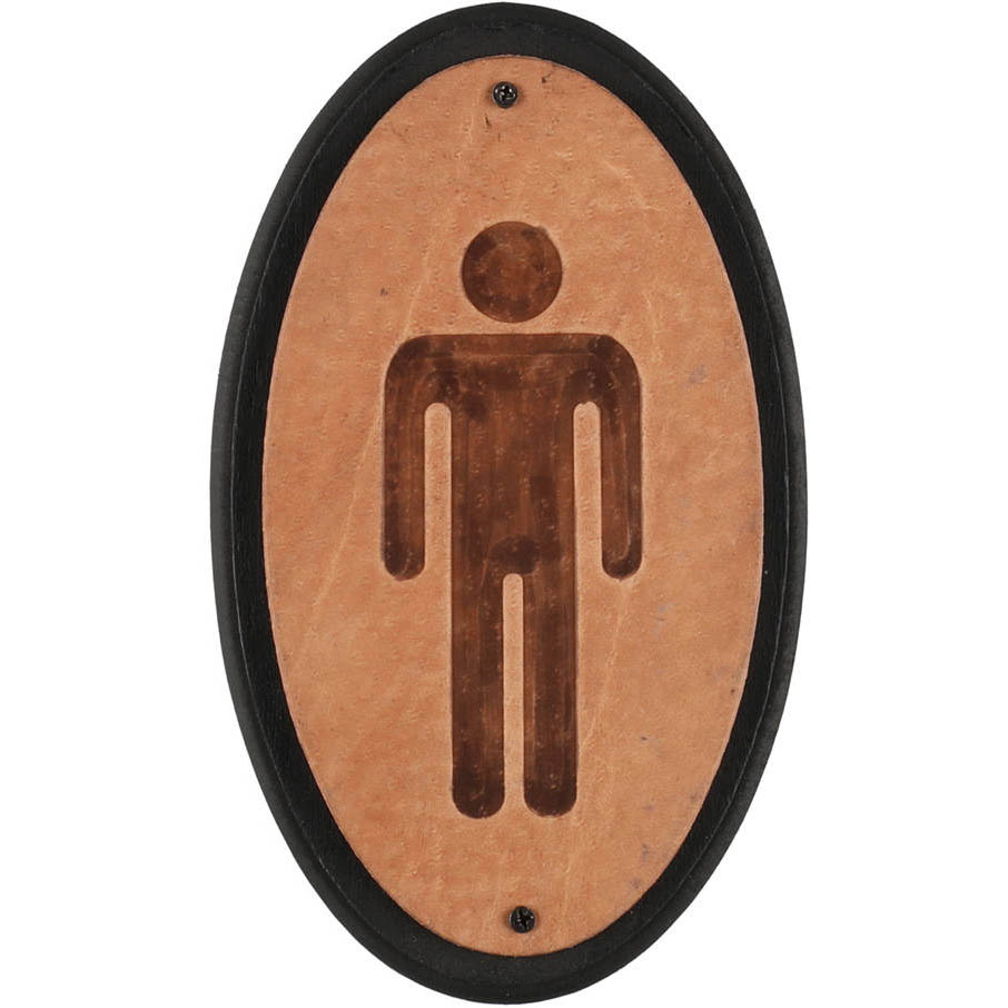 WC-kyltti Leather miehet Miesten vessan opaskyltti keinonahkaa ...