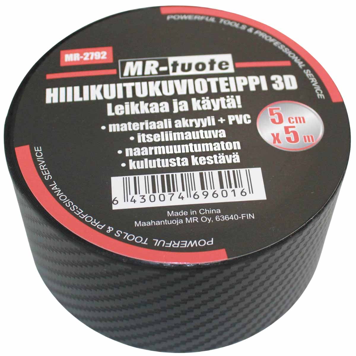 Hiilikuitukuvio teippi 3D 50mm x 5m Chrome delete tuunausteippi - Tuontitukku.fi verkkokauppa