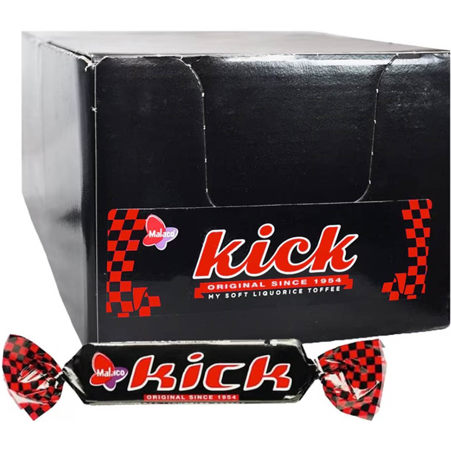 Kick Lakritsi-Toffee 100kpl laatikko Herkullinen Lakritsi-Toffee ...