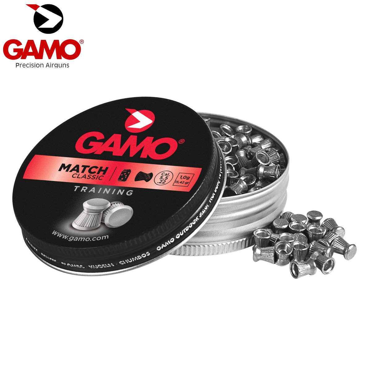 LUOTI GAMO MATCH DIABOLO 5,5mm 250kpl Ilma-aseen luoti 1,0g ...