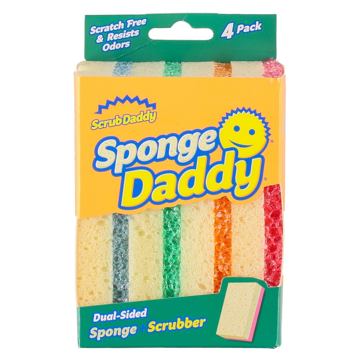 Puhdistussieni Sponge Daddy 4 kpl Kaksipuolinen siivoussieni ...