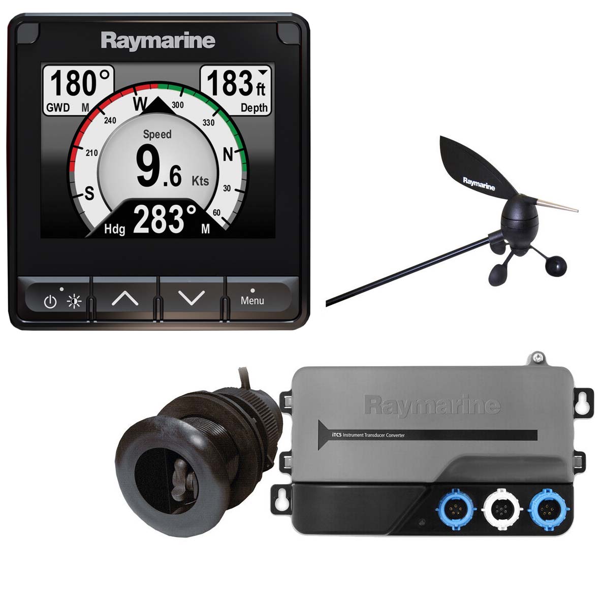 Raymarine i70s tuuli kaiku ja lokisetti Täydellinen setti veneilyyn ...