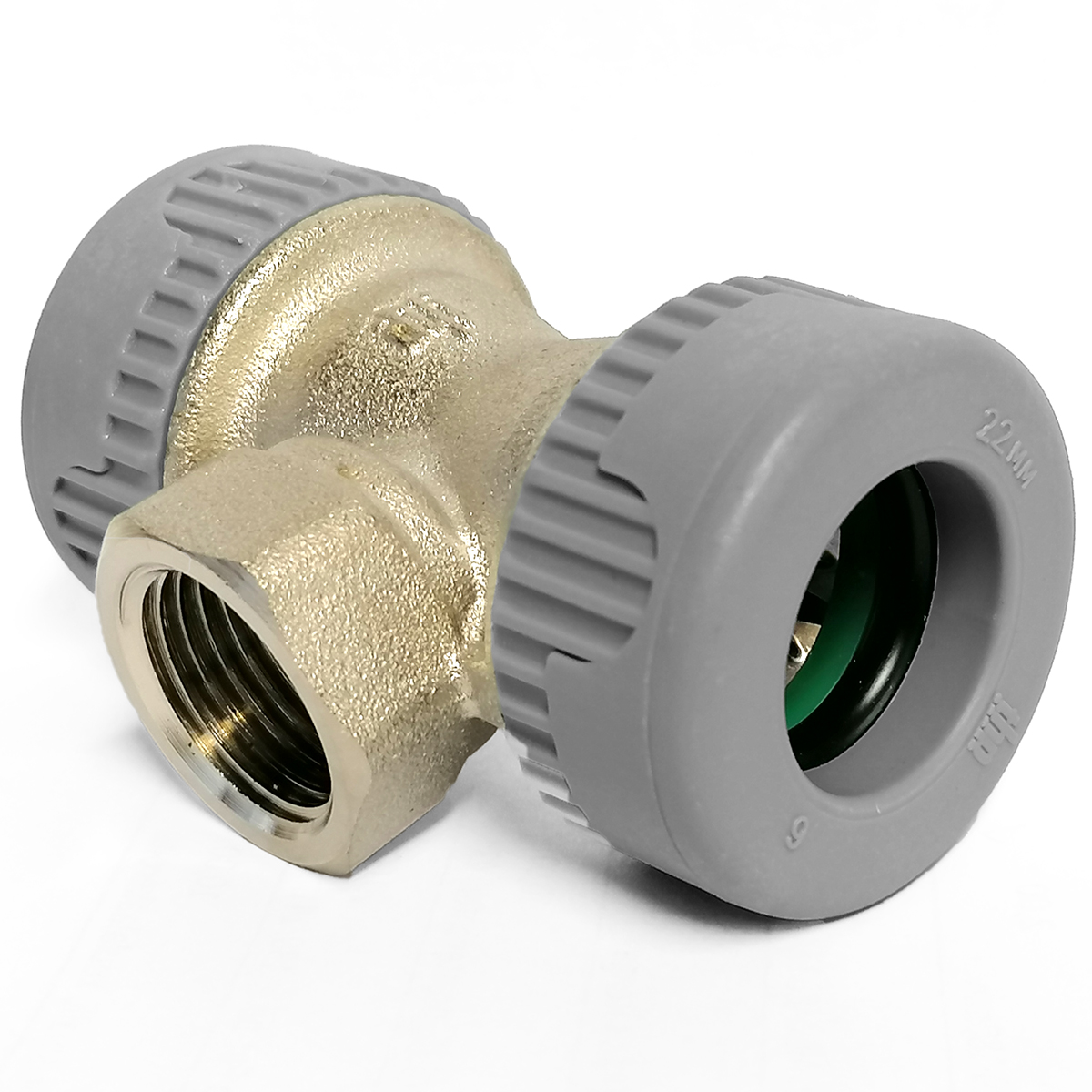 T-HAARA 3/4" 22mm MESSINKI HYDROFIX Laadukas T-putkiliitin 3/4 ...