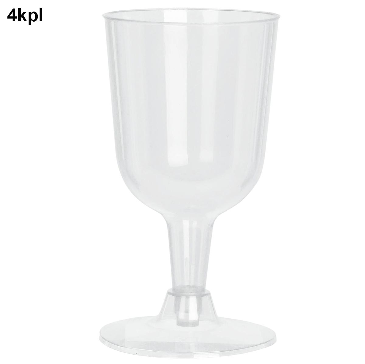 Viinilasi muovinen 160ml 4kpl Uudelleen käytettävät viinilasit ...