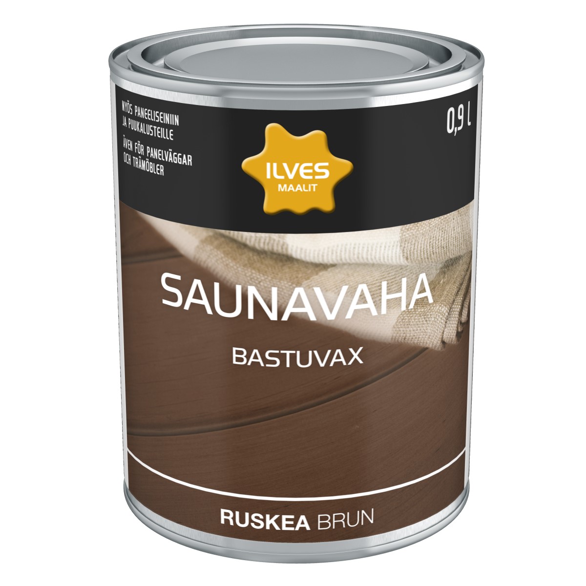 Saunavaha ruskea 0,9L Ilves Sopii lauteille, seinille, katolle ym ...