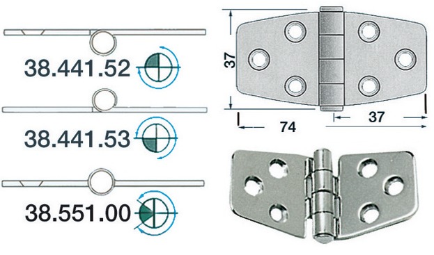 Sarana 74x37 Peilikiillotettu rst sarana - Tuontitukku.fi verkkokauppa