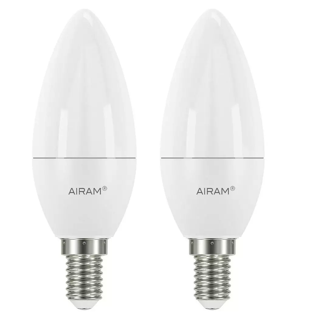 Airam Led E14 4000K 4,9W 500lm 2kpl Led valot vastavat 40W hehkulamppua ...