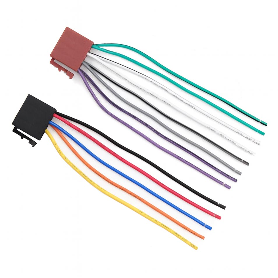 Autoradion ISO-Liitosjohto uros Isoliittimet auton puolelle ...